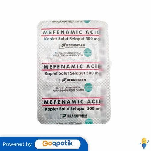 Jual Menamic Acid Bernofarm 500 Mg Ister 10 Kaplet | Shopee Indonesia