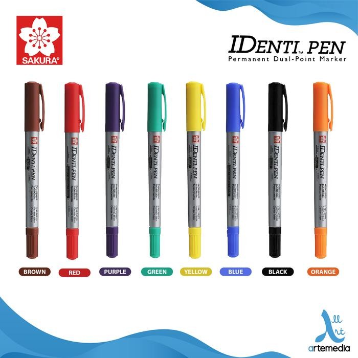 Jual Spidol Permanen Sakura IDenti Pen Dual Point Permanent Marker ...