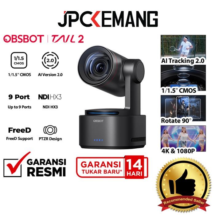 Jual OBSBOT Tail 2 AI-Powered PTZR 4K Live Production Camera Obsbot Tail2 Webcam Streaming ...