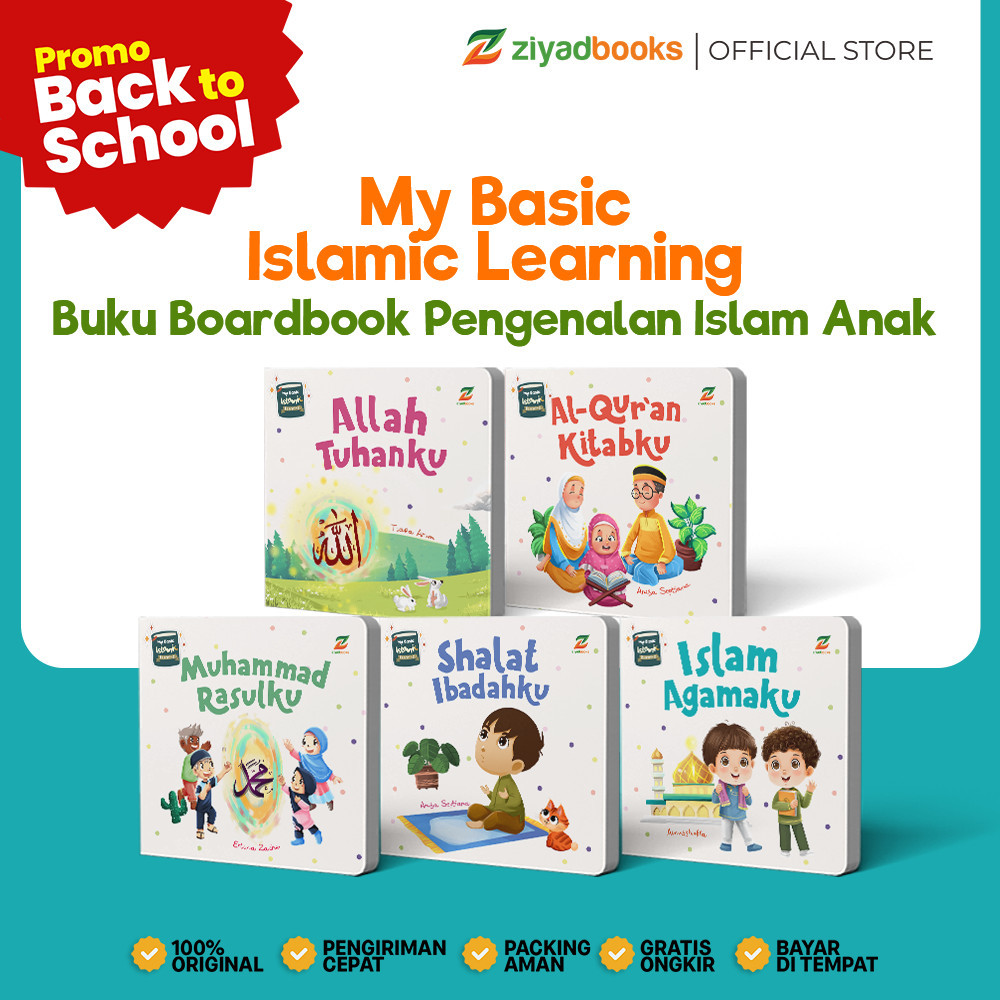 Jual (Isi 5 Buku) Ziyadbooks - Buku Boardbook Pengenalan Islam Anak ...