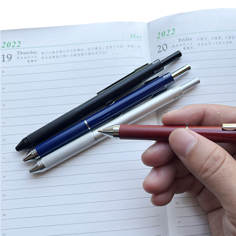 Jual Metal Multicolor Pen 4 In 1 Gravity Sensor Ballpoint Pen 3 Colors ...