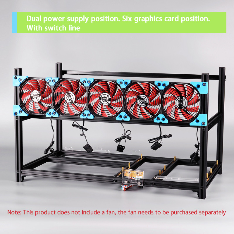 Jual BARU Graphics Card Chassis Frame All Aluminum Mining Machine ...