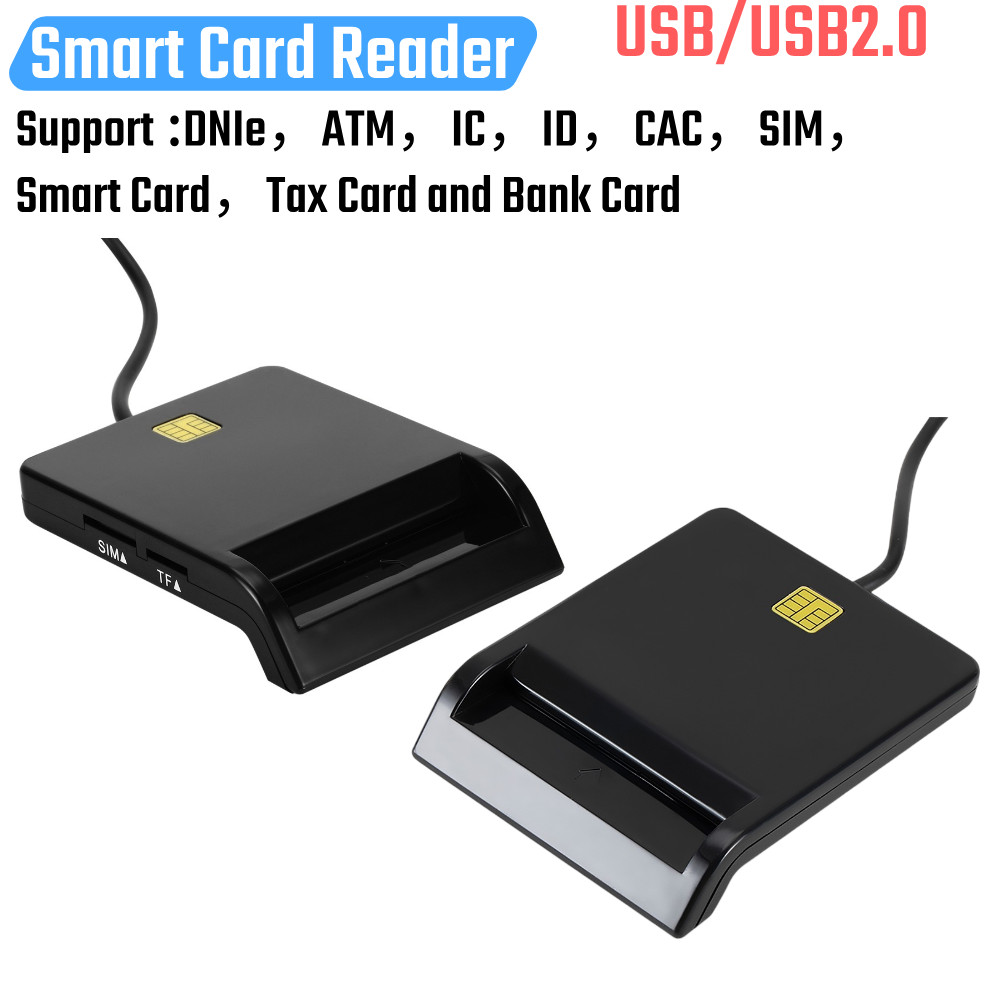 Jual USB/USB 2.0 Smart Card Reader with LED Indicator Light DNIE ATM ...