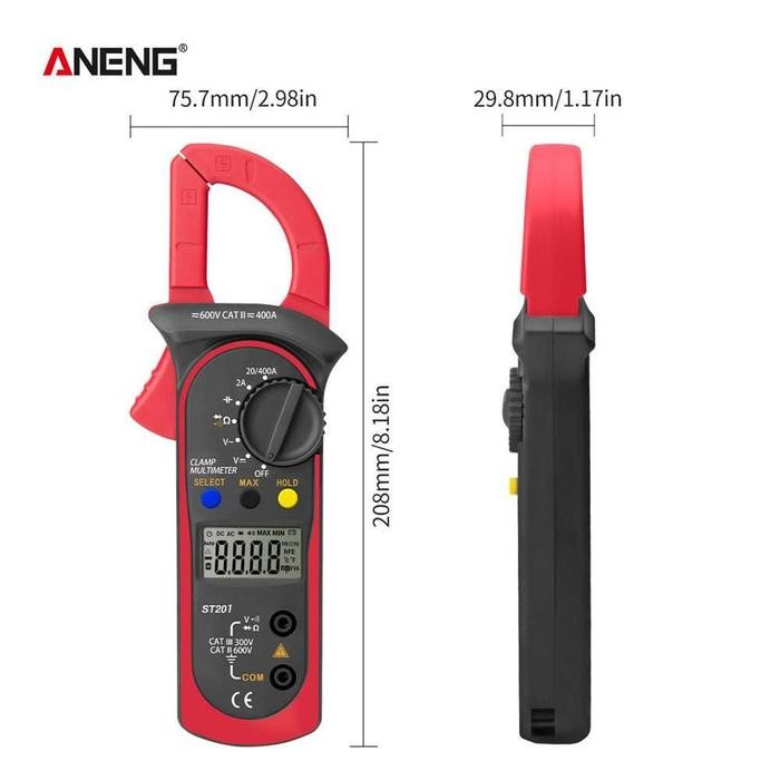 Jual Alat Pengukur Dc Ac Digital Clamp Multimeter/Tang Amper /Ampere ...