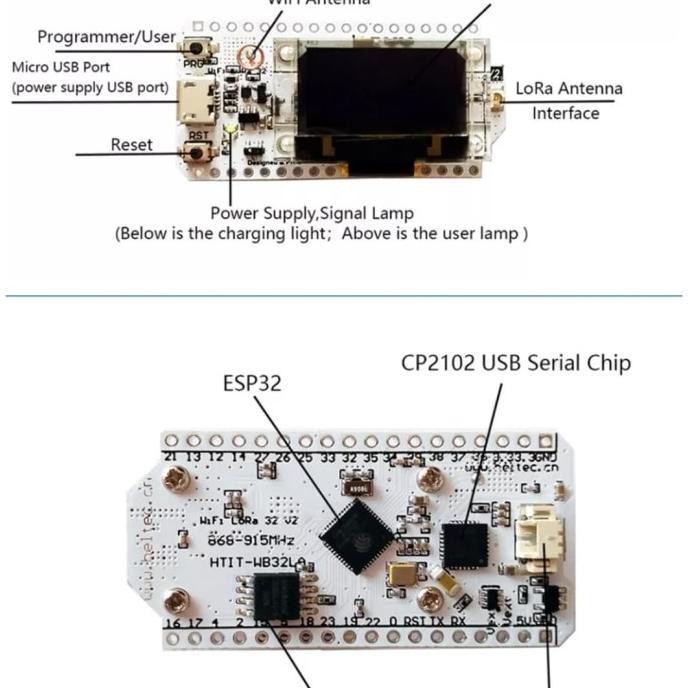 Jual HELTEC LORA SX1278 433MHZ + WIFI ESP32 + BLUETOOTH + OLED LCD DISPLAY TERBARU!! | Shopee ...