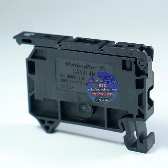 Jual Weidmuller SAKSI 4N LD 1D 24V AC/DC 2697370000 Terminal Fuse Hitam ...
