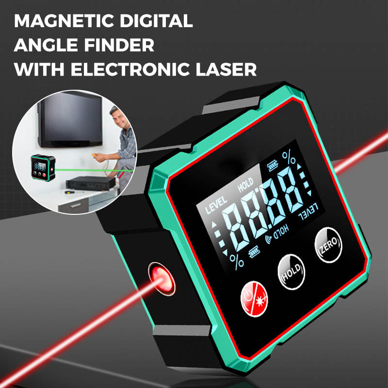 Jual PROMO Laser Digital Protractor Inclinometer Laser Level Ruler USB ...