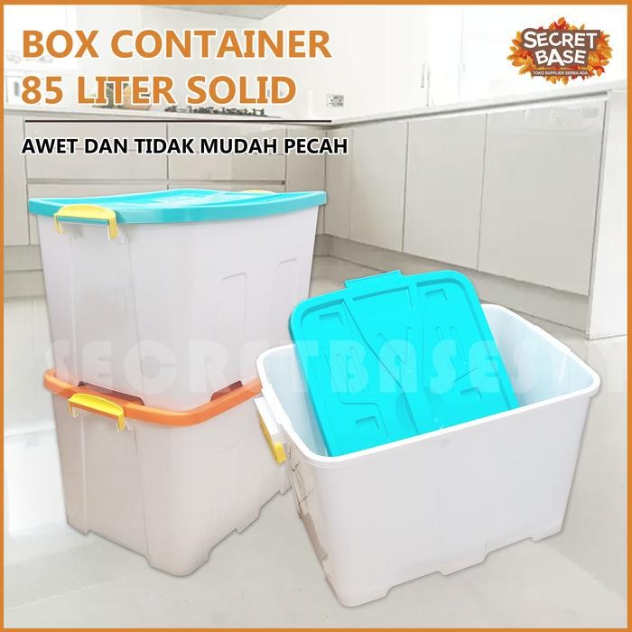 Jual [COD] BOX CONTAINER 85 LITER + RODA - Kontainer Box / Container ...