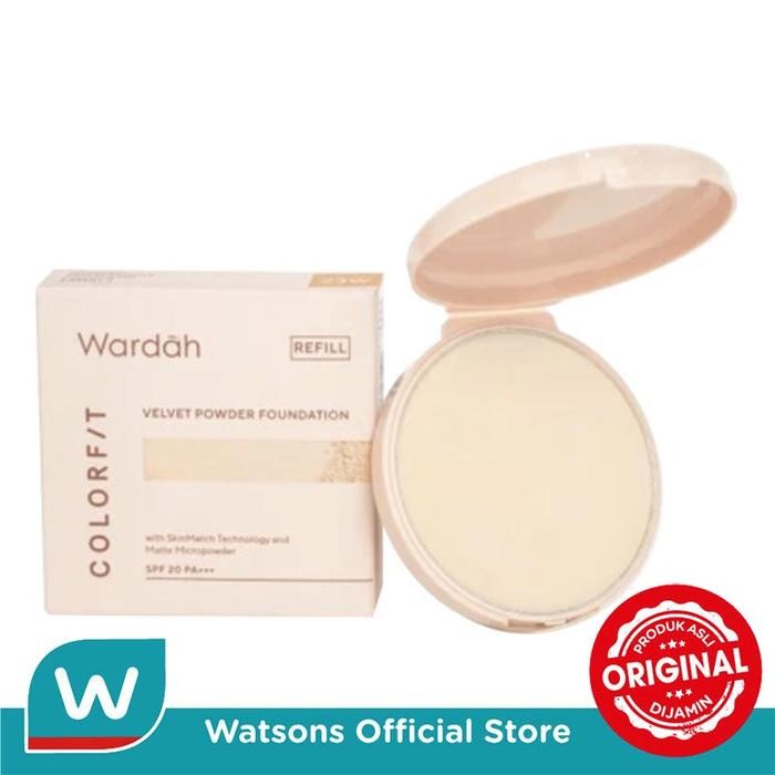 Jual Pilihan- Wardah Colorfit Velvet Powder Foundation 23W Ref | Shopee ...
