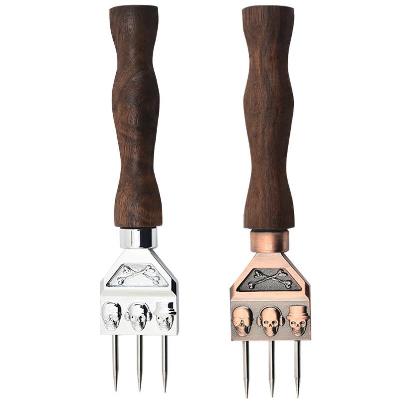 Jual Ice Pick Sturdy Ice Chipper With Solid Wood Handle Skull Pattern ...