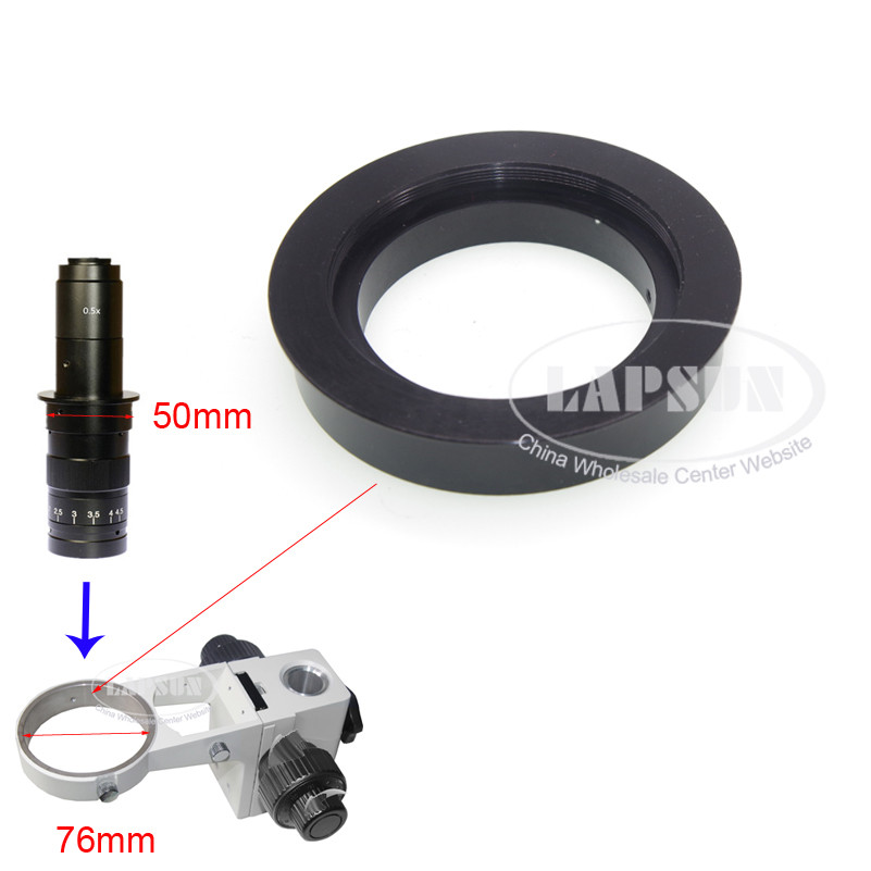 Jual Stereo Microscope 76mm to 50mm Ring Adapter For 76mm Adjustment ...