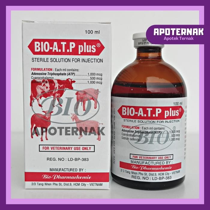 Jual BIO ATP PLUS 100 ML INJEKSI ATP ENERGI INSTAN PENGUAT OTOT STAMINA ...