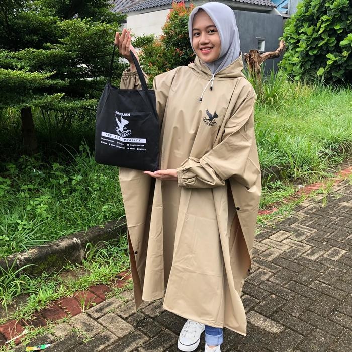 Jual jas hujan ponco lengan / model kelelawar celana | Shopee Indonesia