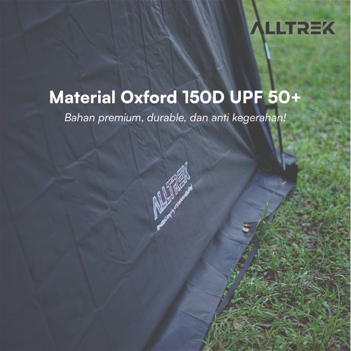 Jual ALLTREK Tenda Canopy Black Pop Up Octagonal Shelter Tent Outdoor ...