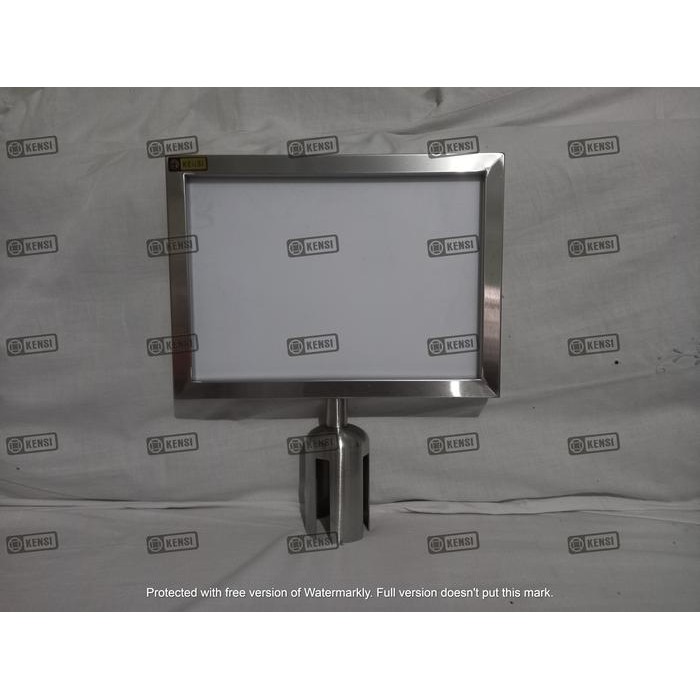 Jual Sign Board Frame Display A4 Signage Stainless Papan Tiang Antrian ...