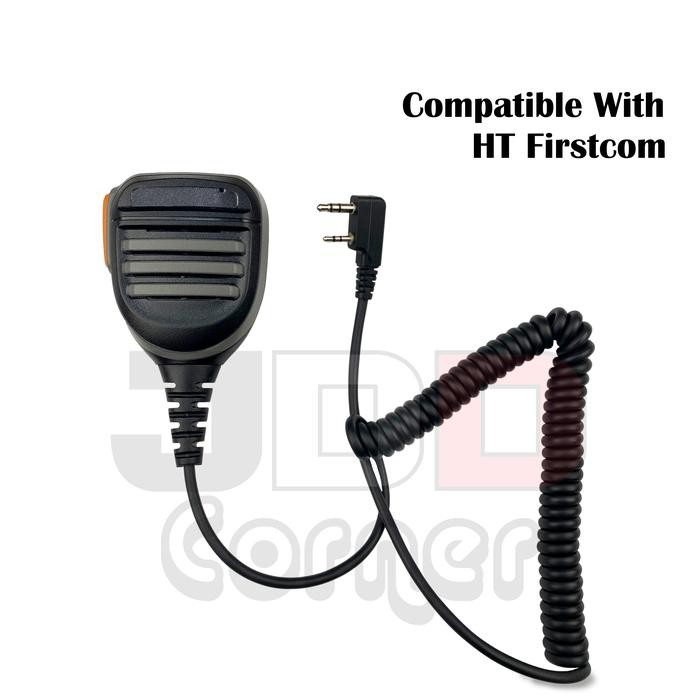 Jual EXTRA HAND MIC HT FIRSTCOM RADIO ALL TYPE WITH PTT AND SPEAKER ...