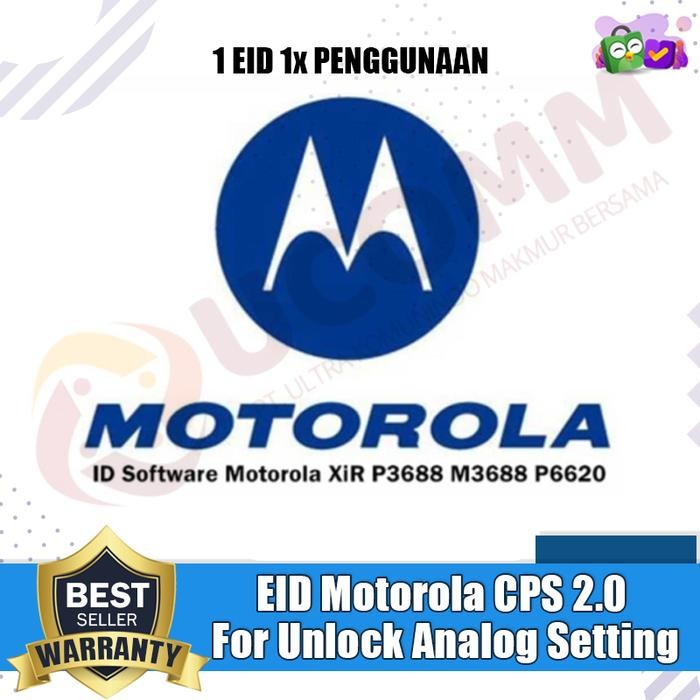 Jual qez7- Entitlement Id Motorola Cps 2.0 Eid Motorola For Unlock ...