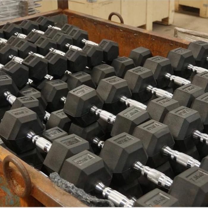 Jual Barbel Hexagonal 5 Kg Dumbble Dambel Barbel Hexagonal Karet Home ...