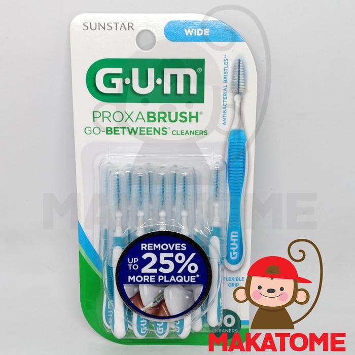 Jual GUM Proxabrush Go-Between Interdental Brushes Wide isi 10 proxa ...
