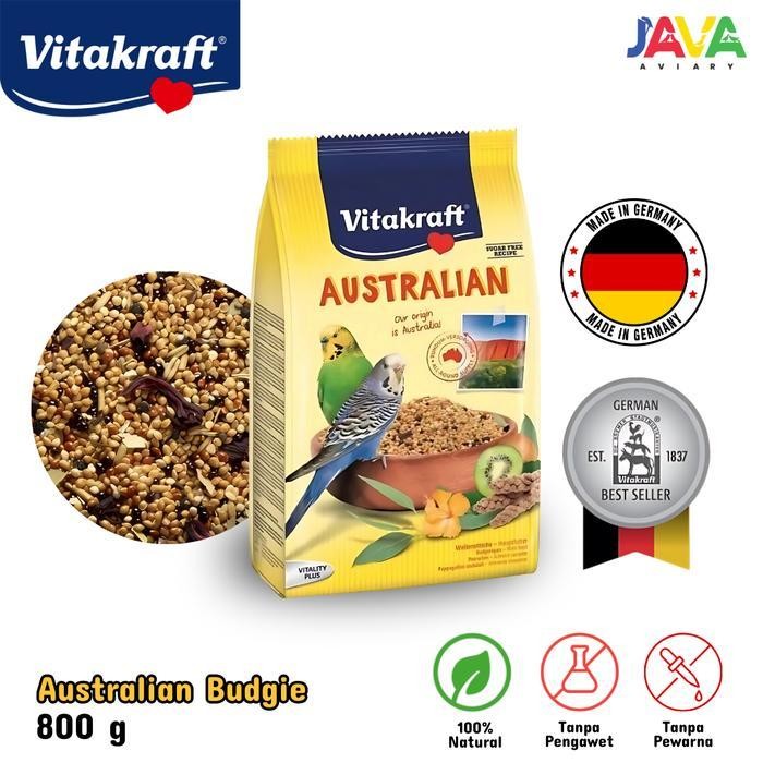 Jual Vitakraft Australian Budgie Makanan Burung Parakeet Parkit ...