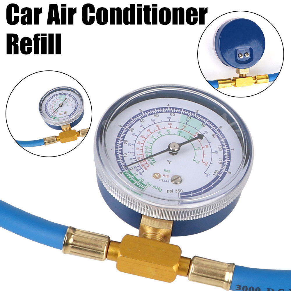 Jual Car Air Conditioning Reparing Tools Pressure Gauge Measuring Kit ...