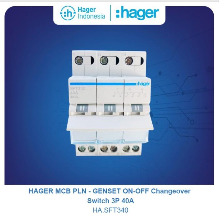 Jual Hager Changeover Switches COS 3P 40a Saklar Genset PLN - SFT340 ...