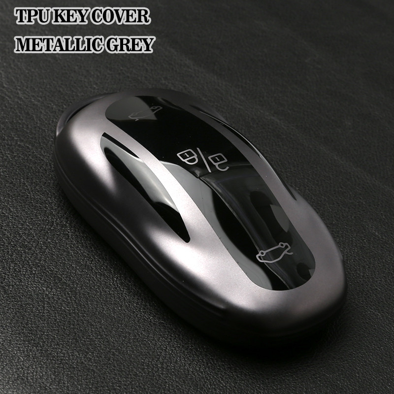Jual IMPORT FOR TESLA KEY FOB COVER MODEL 3 S Y ACCESSORIES METALLIC ...