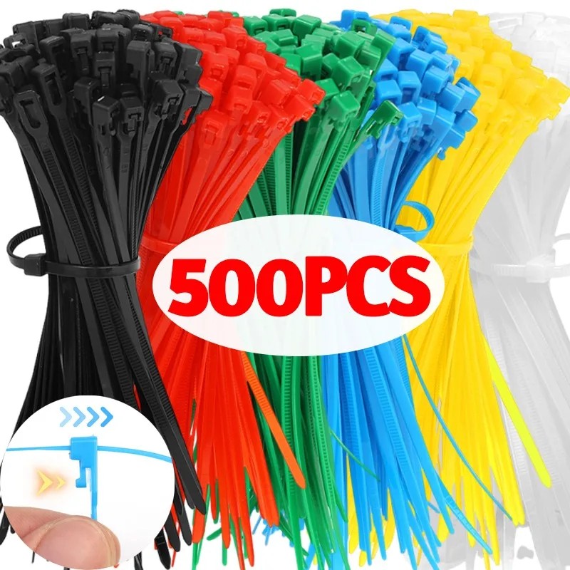 Jual BARU New Removable Nylon Cable Ties Colorful Self-locking Slipknot ...