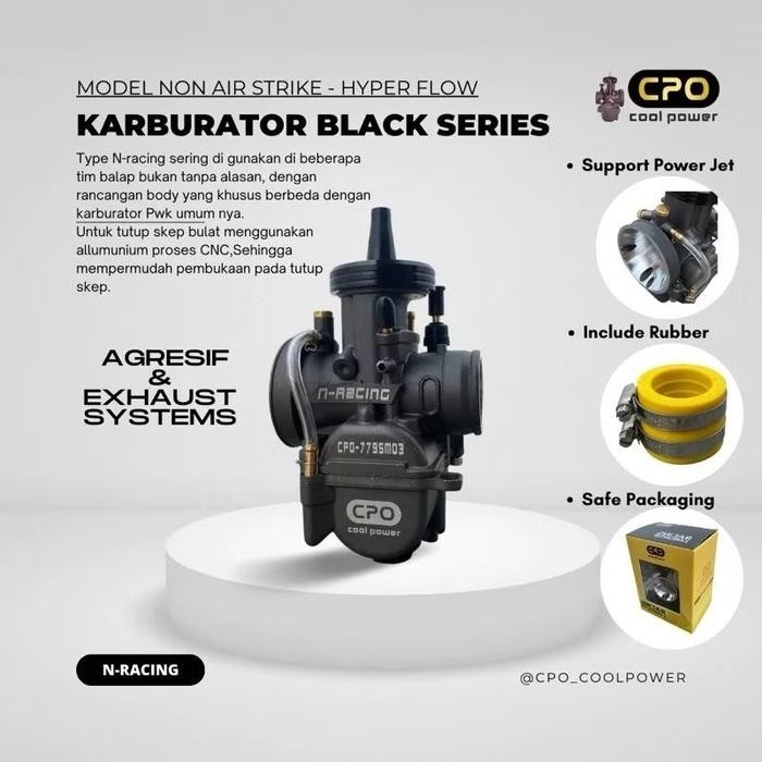 Jual KARBU KARBURATOR CPO PWK N RACING 24 26 28 30 34 sama karet intake ...