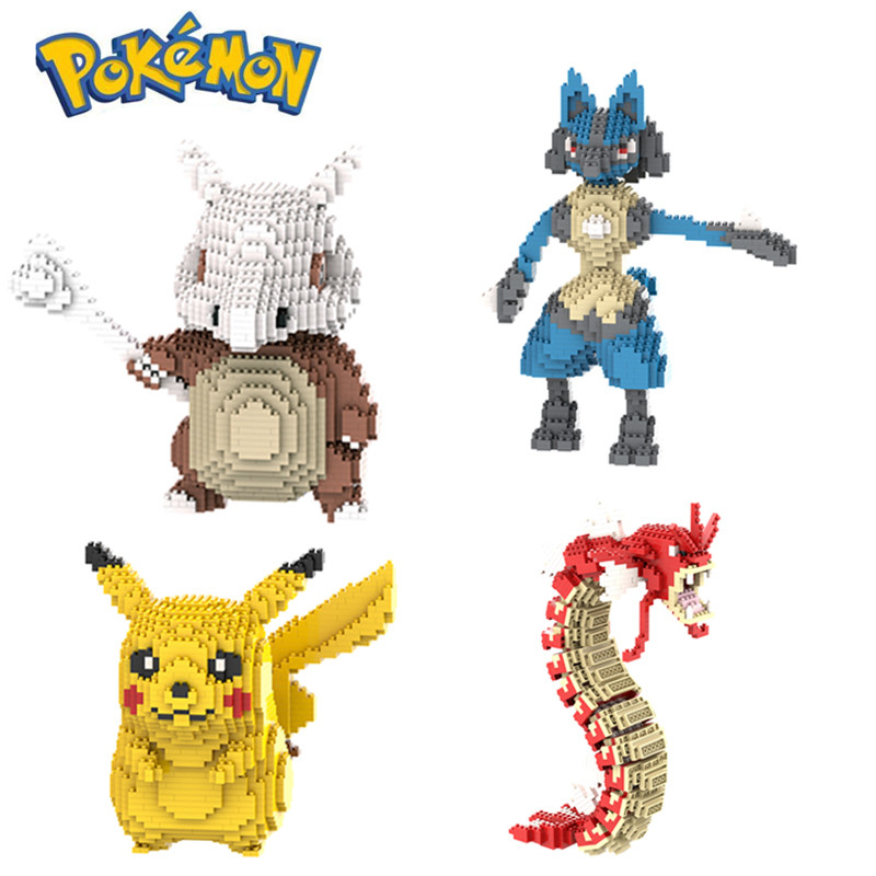 Jual Pokemon Gengar Lucario Micro Building Blocks Piplup Mega Rayquaza ...