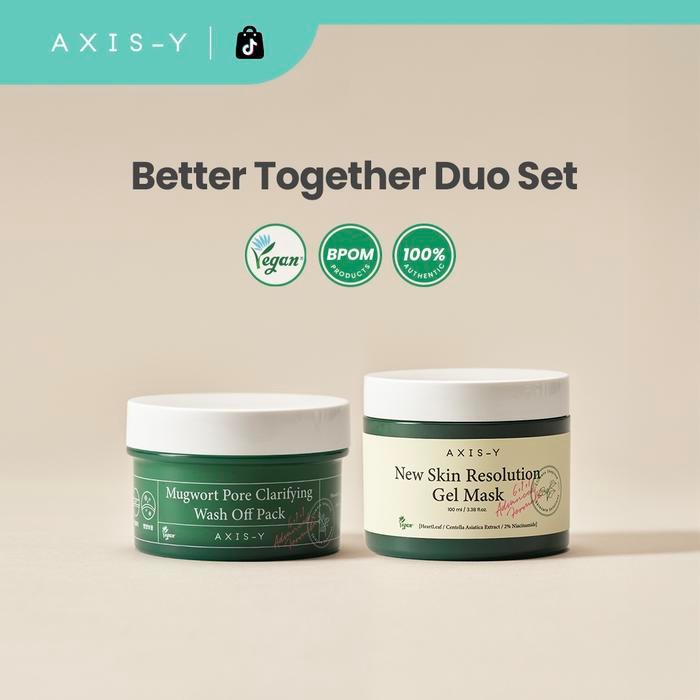 Jual AXIS-Y - Better Together Duo Set (Mugwort Mask, Gel Mask) Facial ...