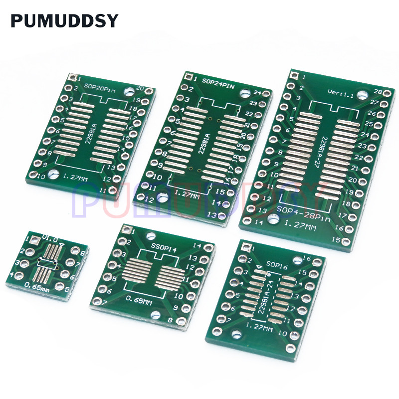 Jual 30PCS PCB Board Kit SOP24 SOP8 SOP14 SOP16 SOP20 SOP28 SMD Turn To ...