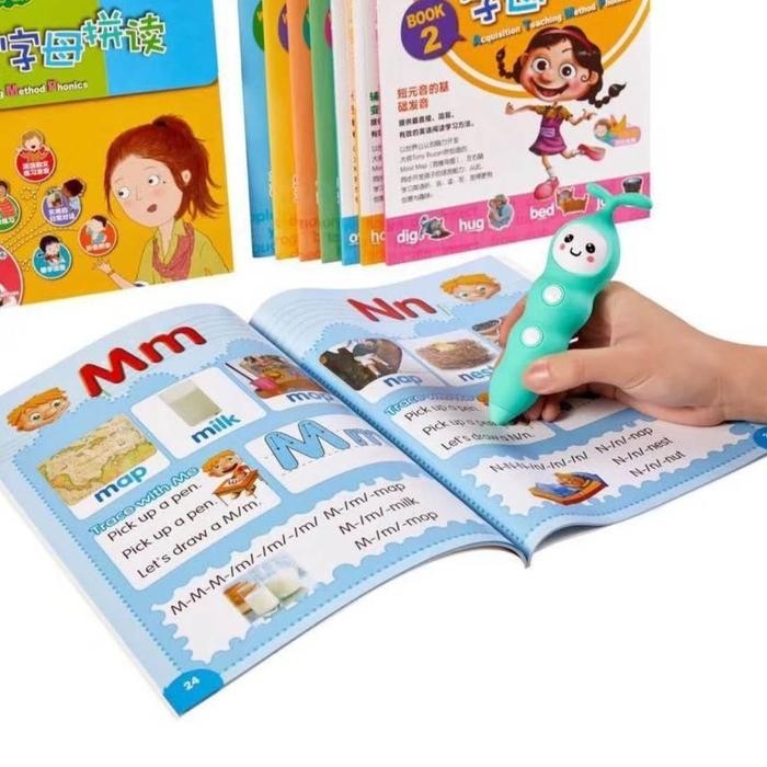 Jual Learn Phonics Set (4+4) With Smart Reading Pen | Shopee Indonesia