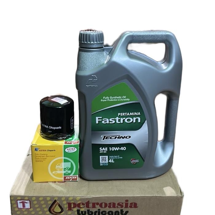 Jual PAKET GANTI OLI FASTRON TECHNO 4L SAE 10W-40 & FILTER HRV CRV ...