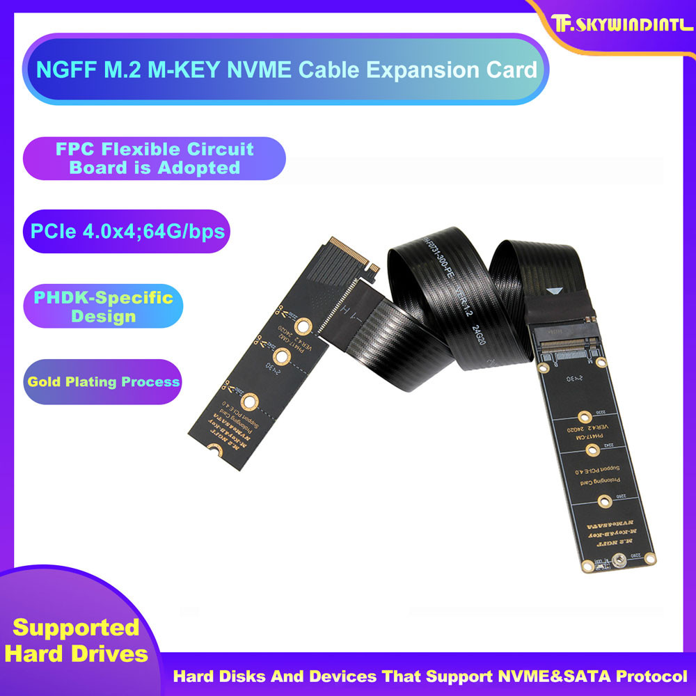 Jual Terbaru M.2 NVMe SSD Extension Cable Solid Drive Riser Card M.2 ...
