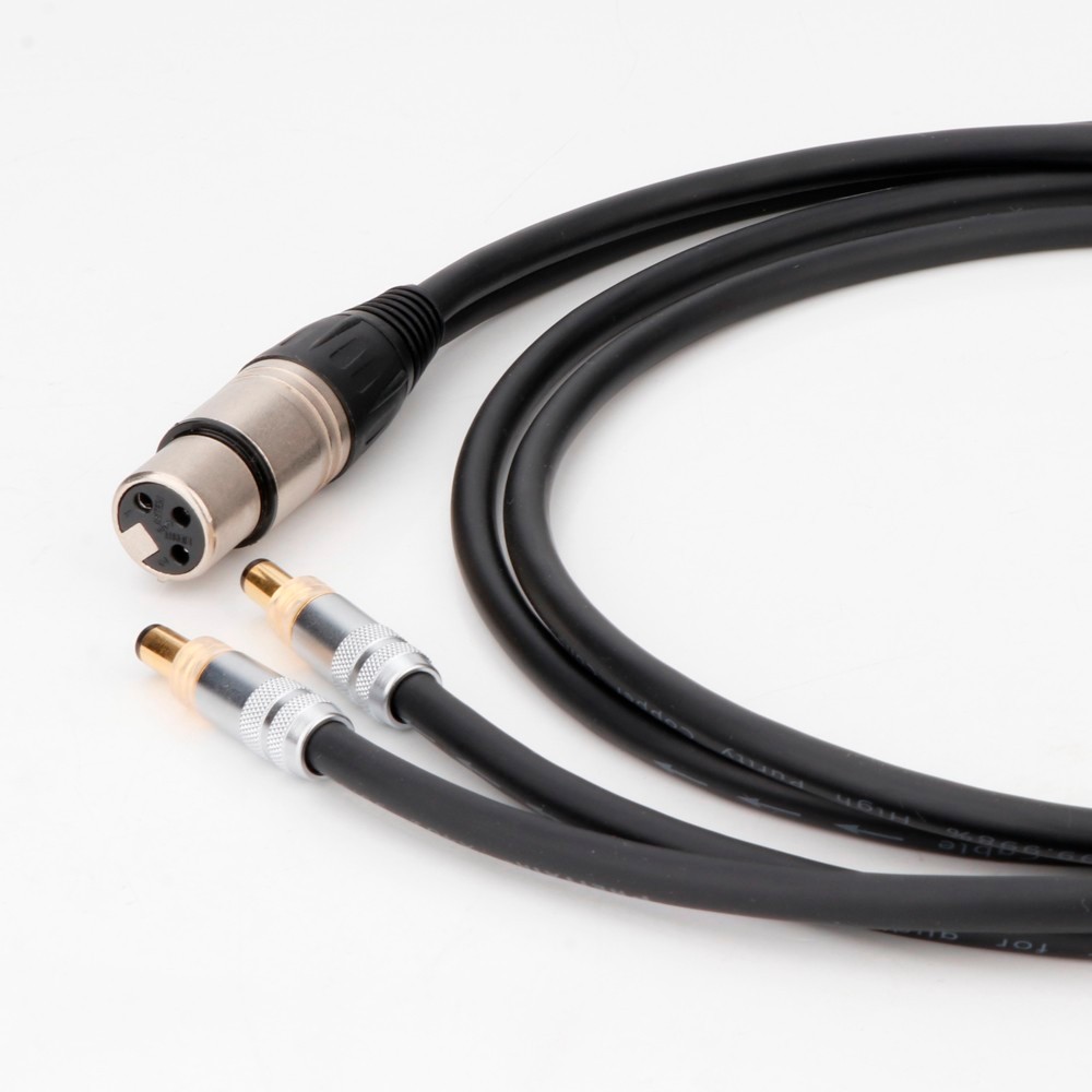 Jual NEW Preffair High Quality 3pin XLR To Dual DC2.5 DC2.1 OFC DC Cable for Keces Linear Power ...