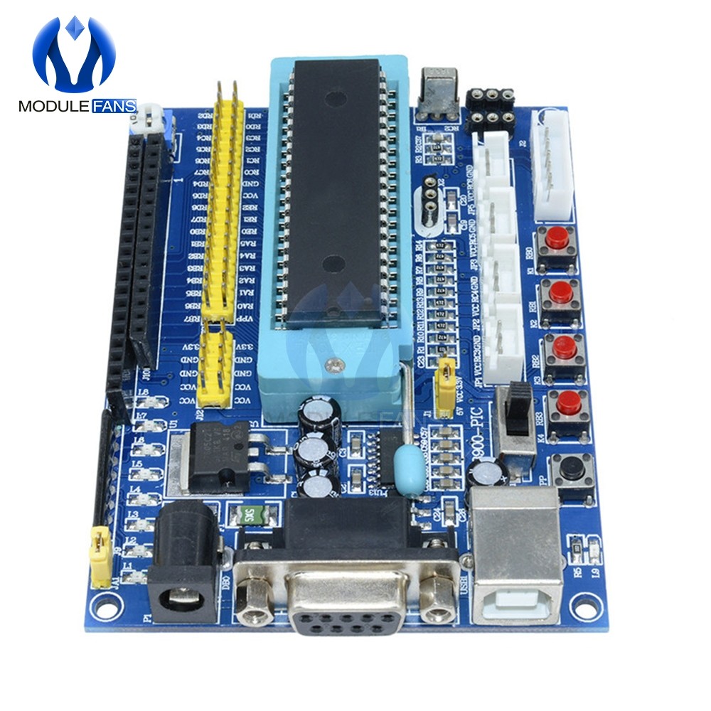 Jual DC 12V PIC16F877A PIC Minimum System Development Board Emulator JTAG ICSP Program Minimum ...