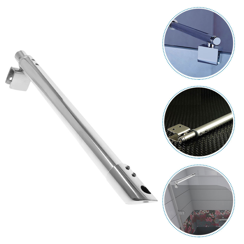 Jual Frameless Shower Glass Panel Support Bar Shower Door Fixed Panel ...