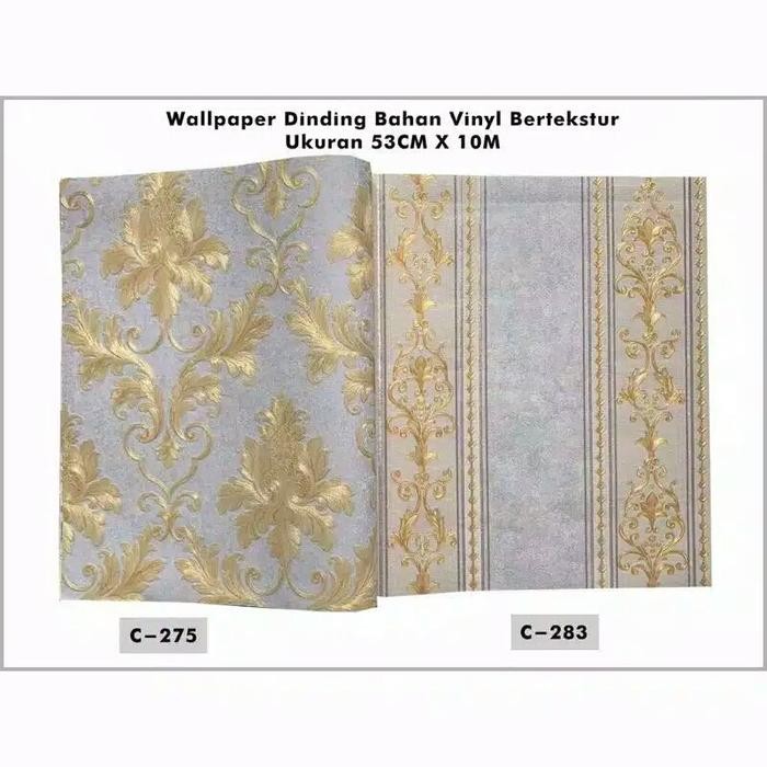 Jual ORIGINAL Wpaper Dingding Vinyl Dua Motif Batik Kembang Salur ...