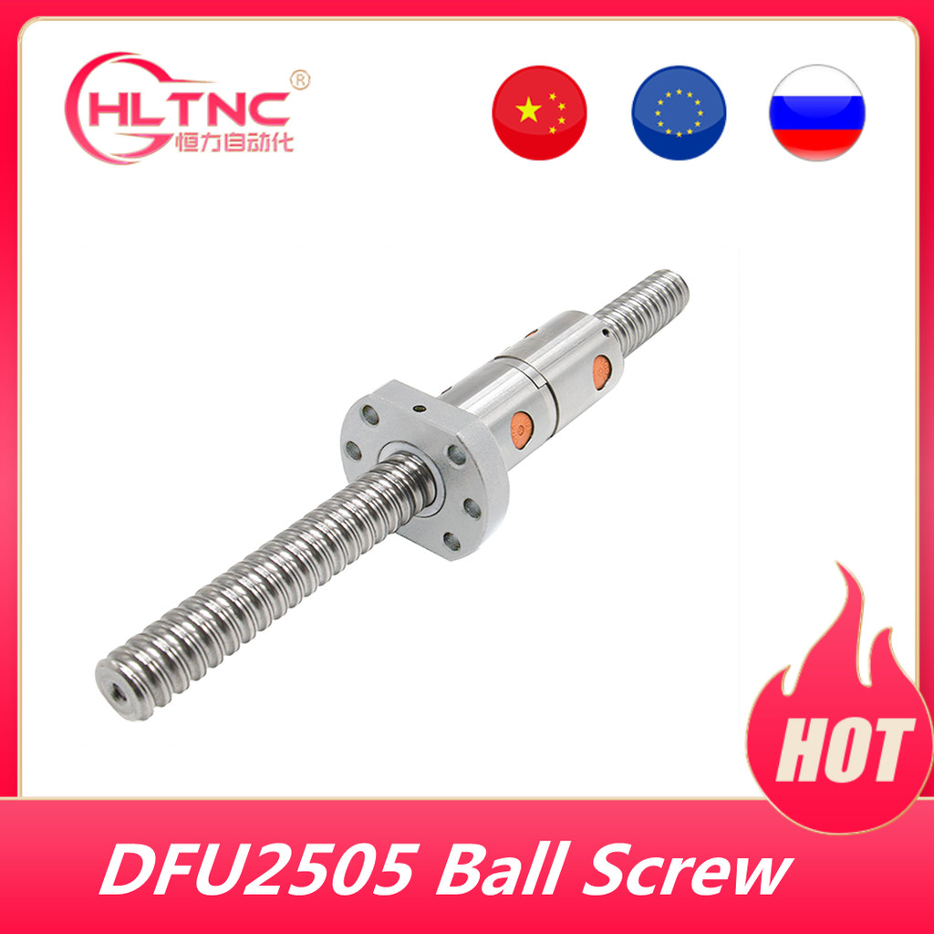Jual Terbaru 25mm DFU RM 2505 Ball screw L200/300/350/400/500/550/600 ...