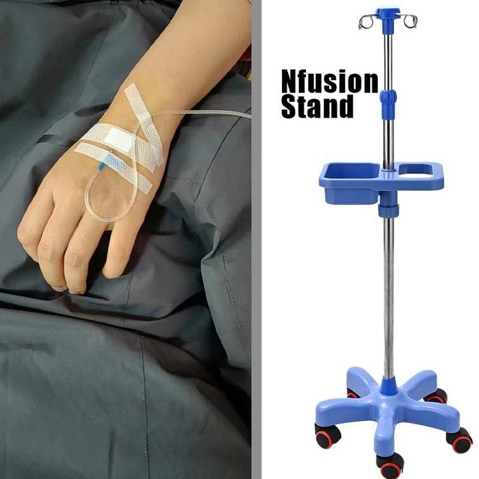 Jual Tiang Infus Stainless Alat Infus Lengkap Tiang Infus Portable ...