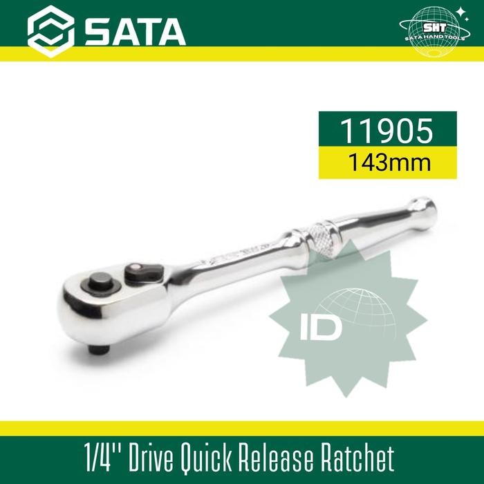 Jual Sata Gagang Sok 11905 1/4 Drive Quick Release Ratchet | Shopee ...