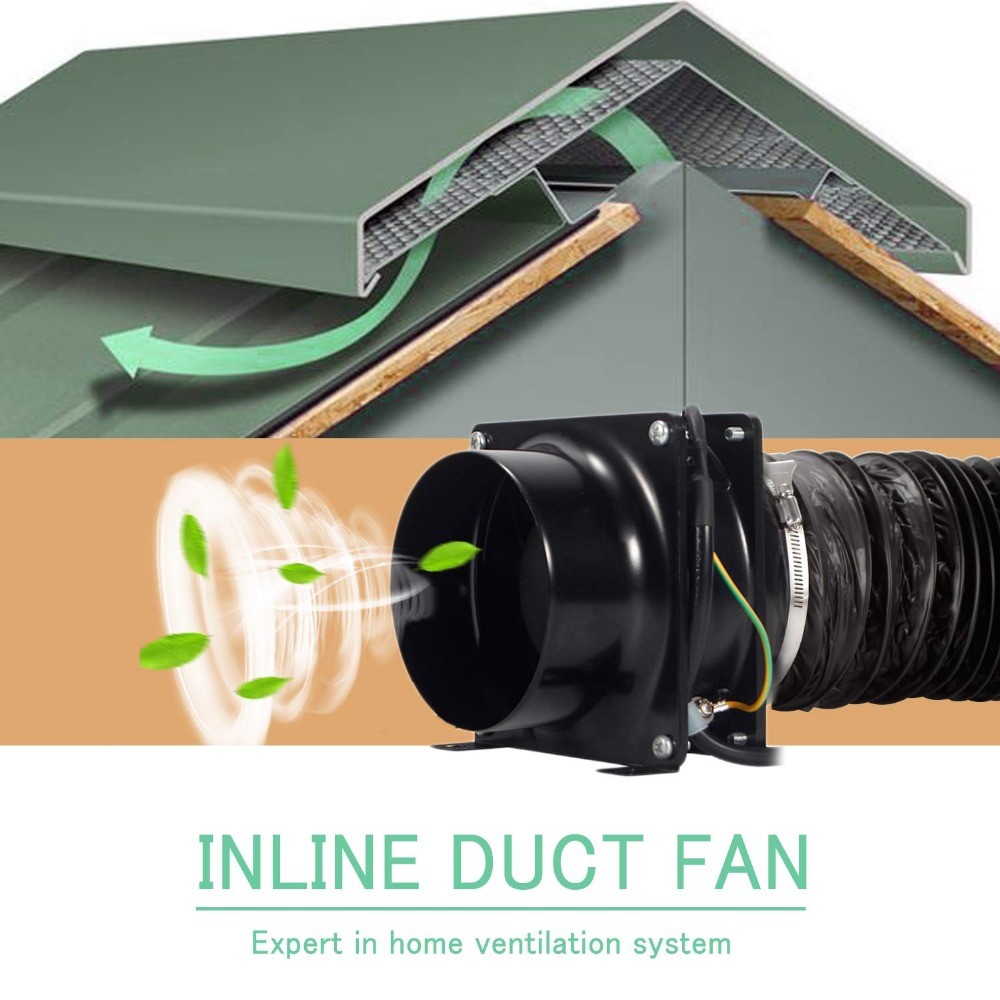 Jual Hon&Guan Stainless Steel Inline Duct Fan Axial Flow Exhaust ...