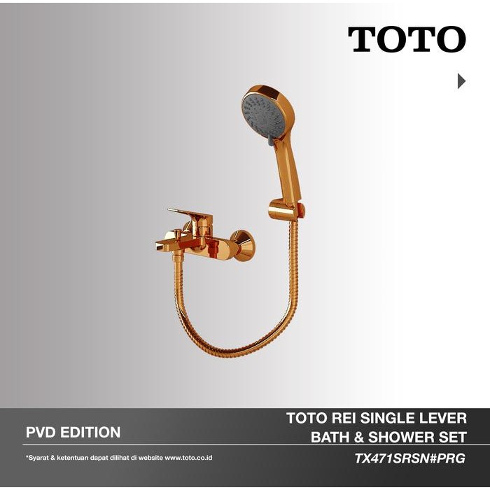 Jual ASLI TOTO ROSE GOLD Hand Shower Set / Shower M TX471SRSN READY ...