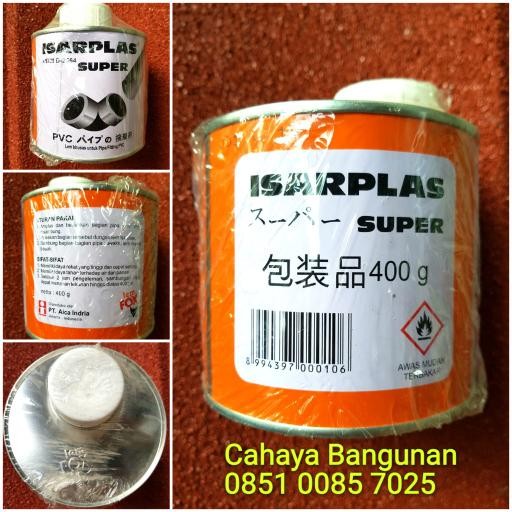 Jual Ready Lem Pipa Pvc Pralon ISARPLAS Kaleng Besar 400Gr 400Gram 400 ...