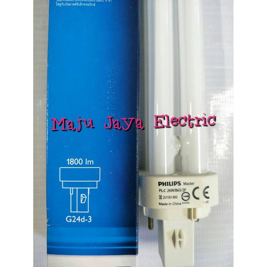 Jual Pilihan- Lampu Philips Master Pl-C Plc 2P 26 Watt 26 W Putih Lampu Tusuk G24D-3 | Shopee ...