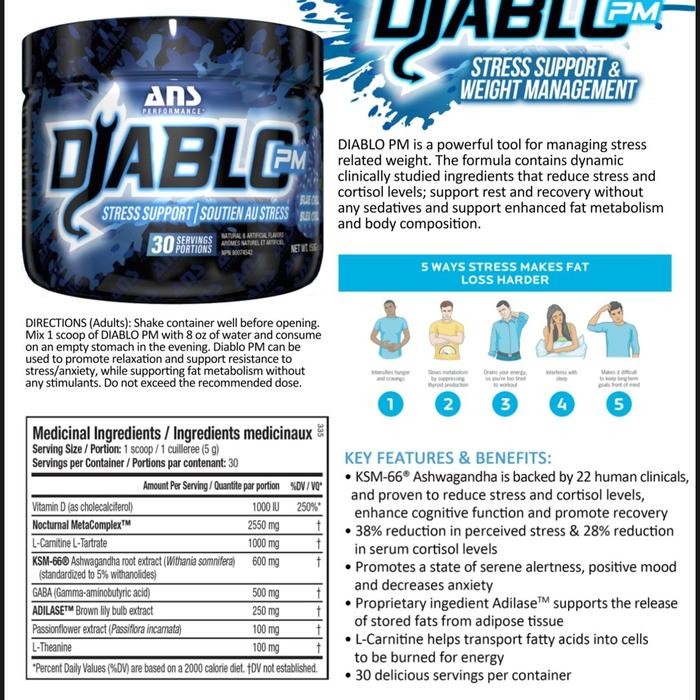 Jual ANS DIABLO PM FAT BURNER POWDER 30 SERVINGS | Shopee Indonesia