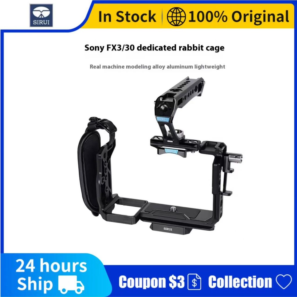 Jual Sirui Fx3/Fx30 Full Camera Cage Kit Top Handle Unrestricted Access ...