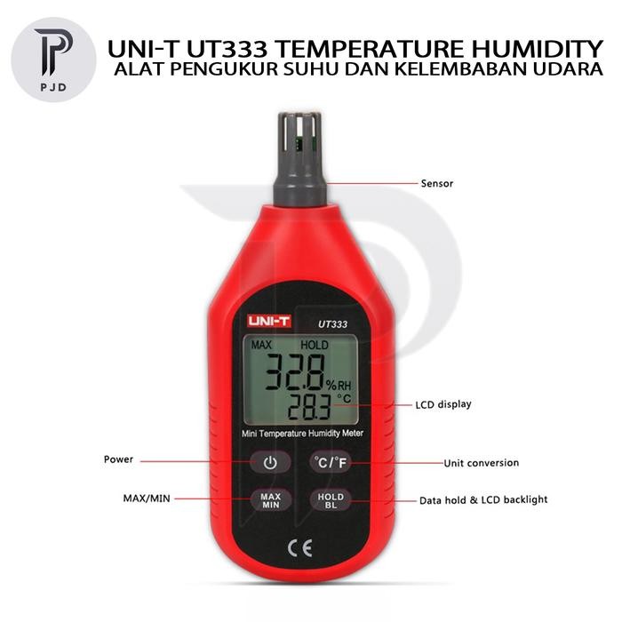 Jual Pilihan- Uni-T Ut333 Termometer Hygrometer Pengukur Suhu Dan ...
