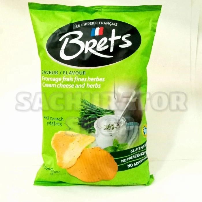 Jual ORIGINAL! Keripik Kripik Kentang Bret's Brets Cream Cheese & Herbs ...